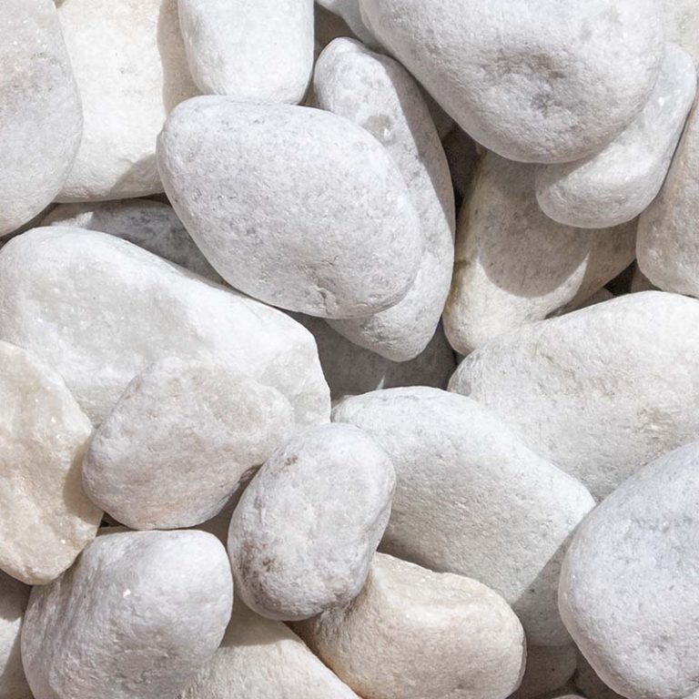 Crystal White cobbles - Aggregates International